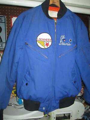 Pre Merger Vintage LOCKHEED martin Bomber space aviation jacket Talon ...