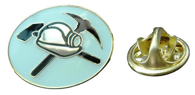Miner Mineworker Pin Badge Coal Mine Worker Hammer Pick Hat Brooch | eBay