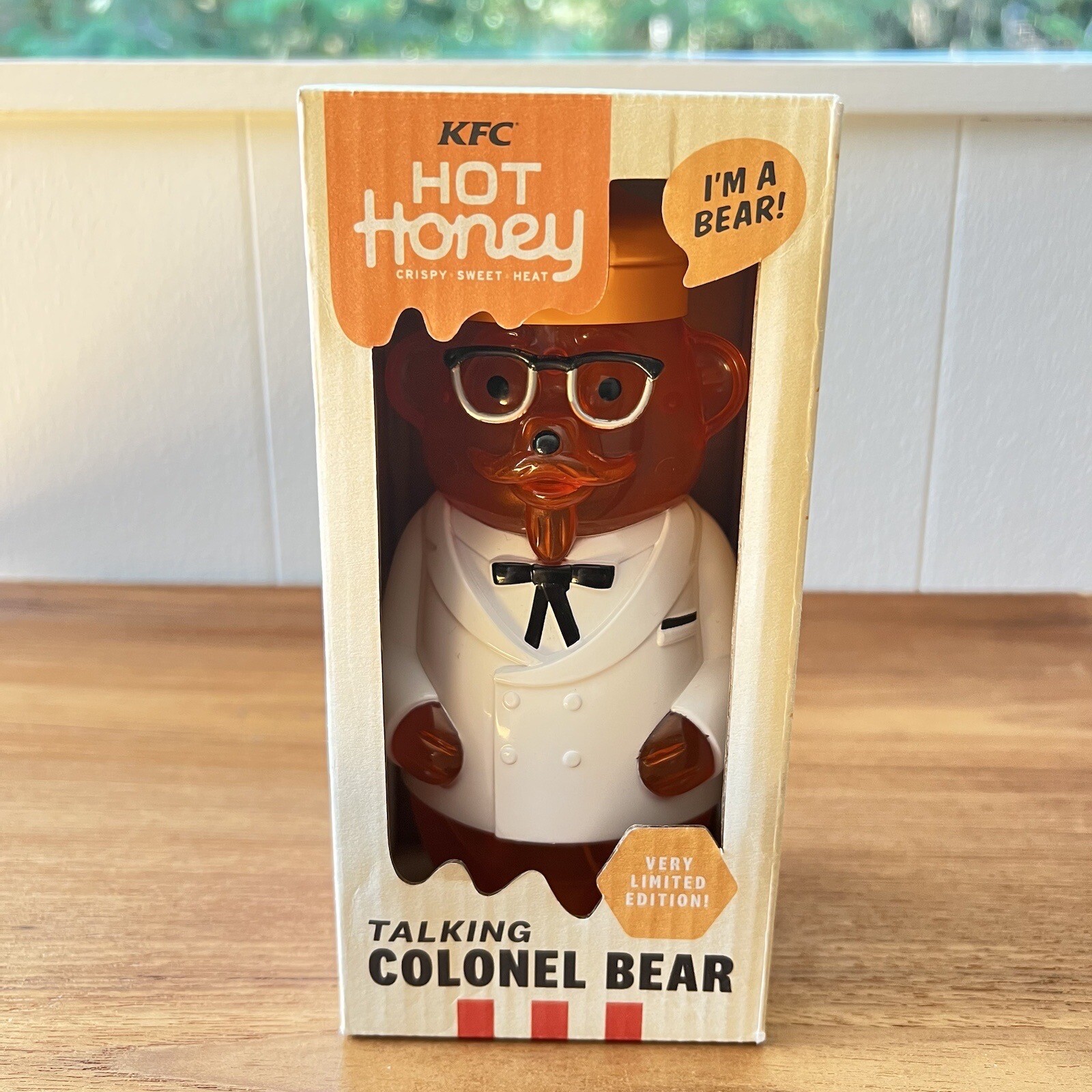 KFC Colonel Sanders Hot Honey Pull String Talking Bear with Box Rare ...