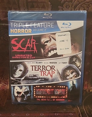Triple Feature Horror Vol. 2 (Bluray) Scar + Terror Trap + Midnight ...