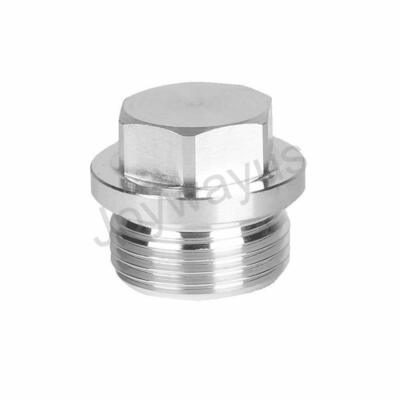 M30x1.5 Thread Stainless Steel Rods By CNC Hex Head Plugs Pipe Fitting ...