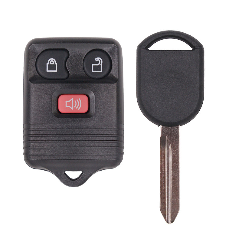 Keyless Remote and Transponder Chip Ignition Key for Ford F150 F250 ...