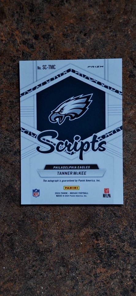 2024 Panini Mosaic Tanner McKee Silver Mosaic Scripts AUTO #SC-TMC ...