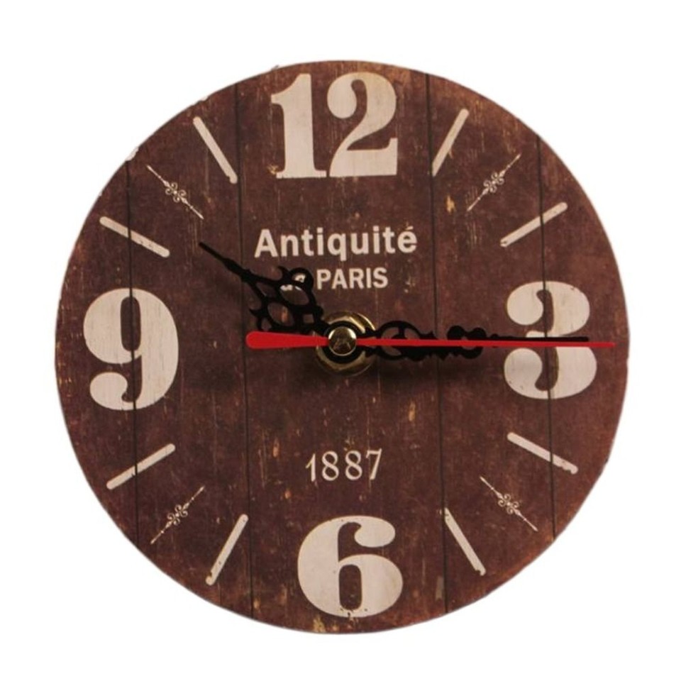 Round Shape Clock Covered by Paper Desk Clock New Wall Clock Living ...