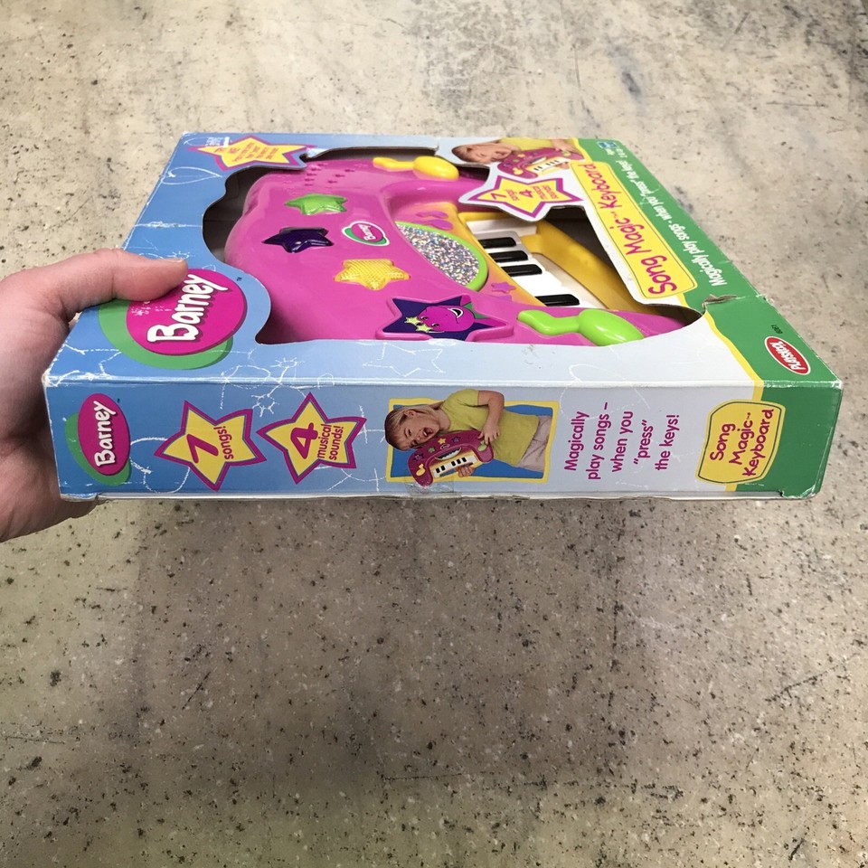 Vintage NIP BARNEY Song Magic Keyboard PLAYSKOOL Musical Sounds HASBRO ...
