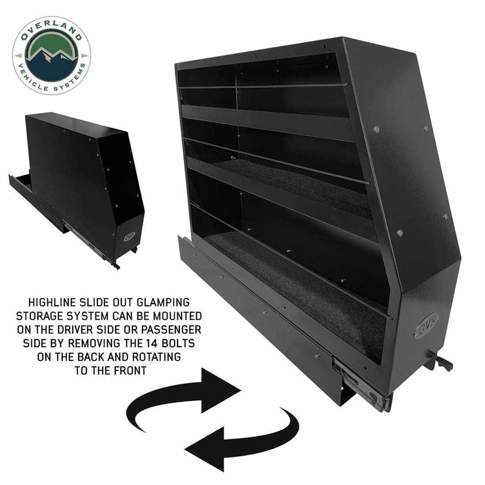 Overland Vehicle Systems Highline Slide Out Camping Storage System ...