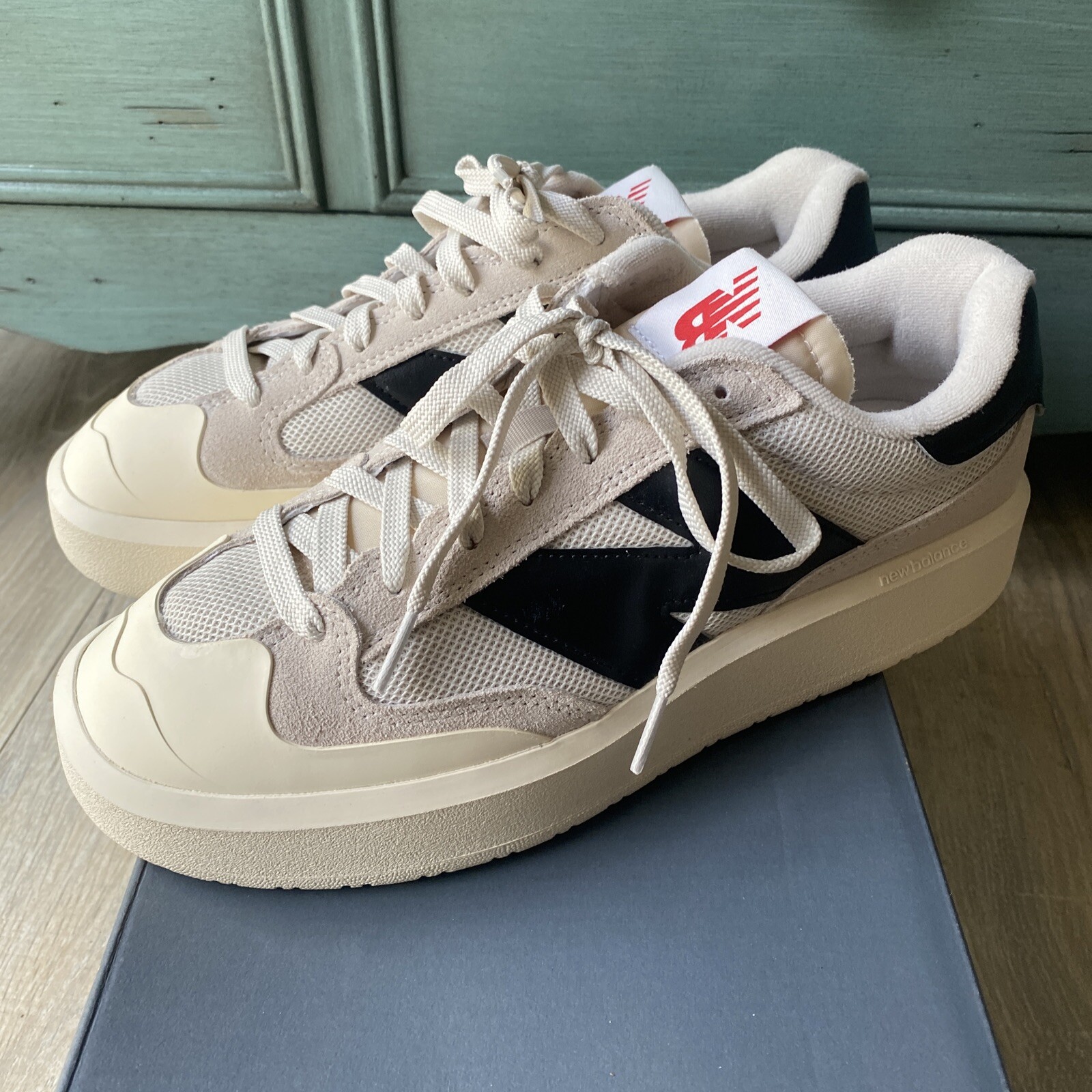 New Balance Men's CT302 Sneakers CT302RF Beige/Black Men 9 Women 10.5 ...