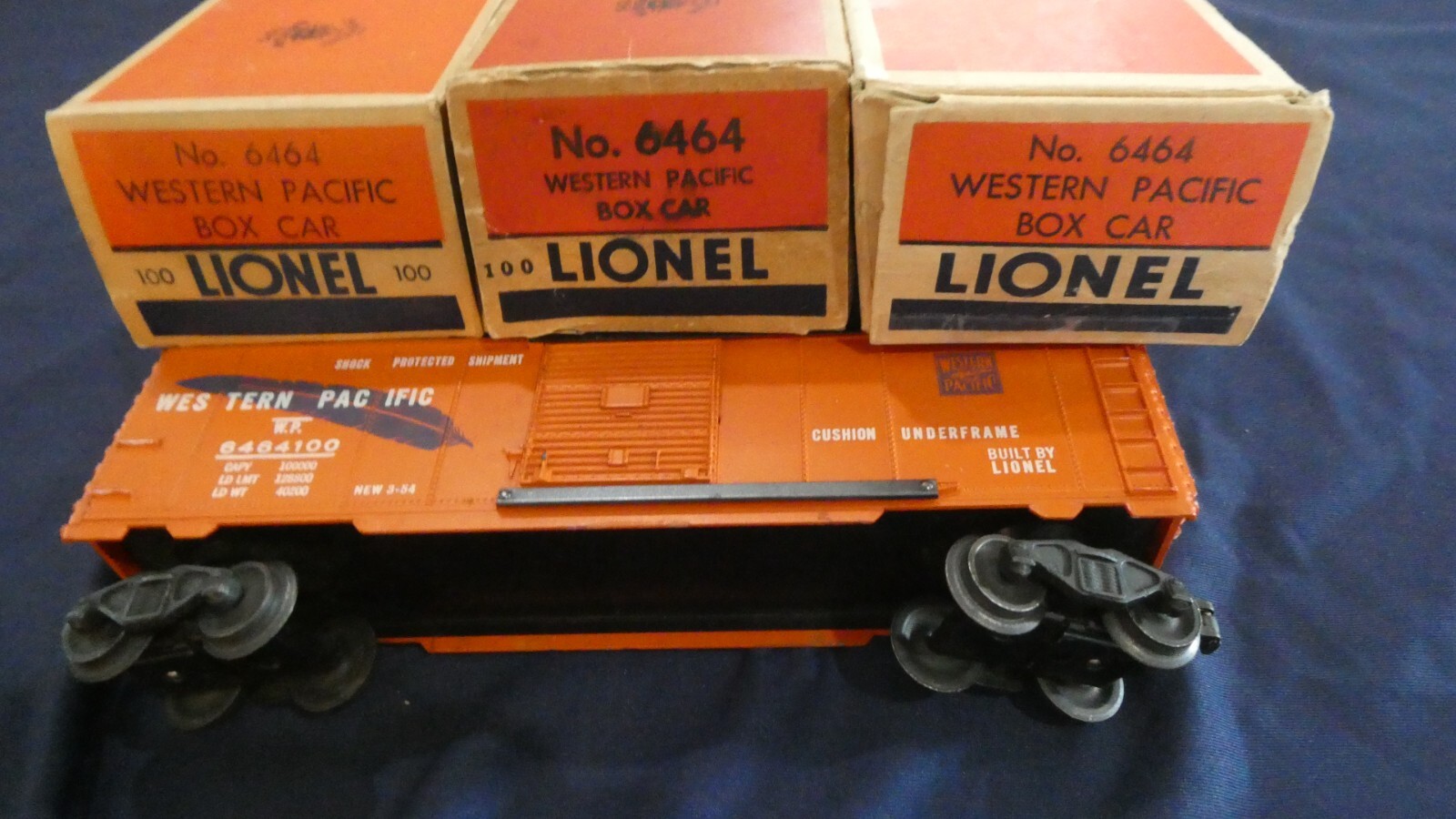LIONEL 6464-100 BLUE FEATHER IN ORIGINAL BOX | eBay