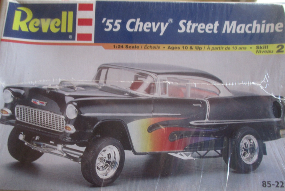 🚦😎REVELL 85-2211 '55 Chevy Street Machine 1/24 WRAPPED🚦2005 ISSUE 1955 ...