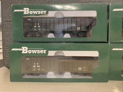 Bowser 100 Ton CN Ex C&O Hoppers 4-Pack New Kadee Couplers Installed | eBay