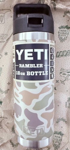 YETI RAMBLER 18OZ BOTTLE W/STRAW CAP LID “LIMITED EDITION” OLD SCHOOL ...