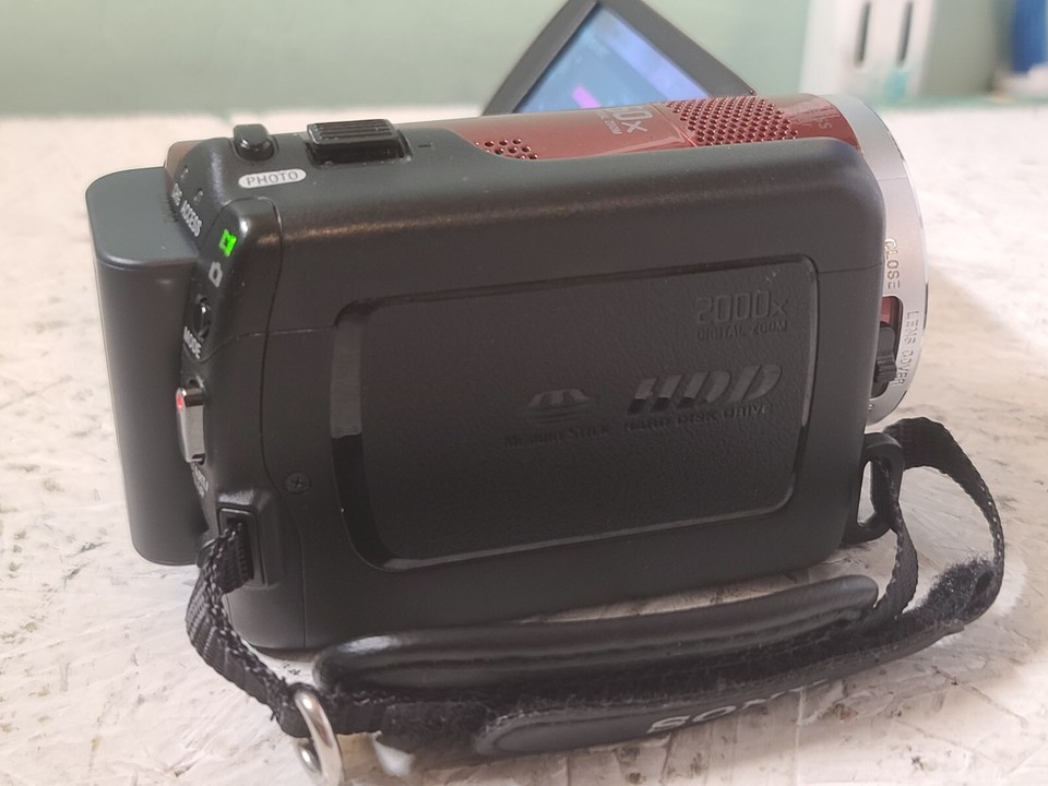 SONY Handycam DCR-SR47 60x Optical Zoom Video Camcorder | Red ...