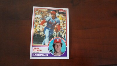 1983 TOPPS # 363 JOHN STUPER BASEBALL CARD | eBay