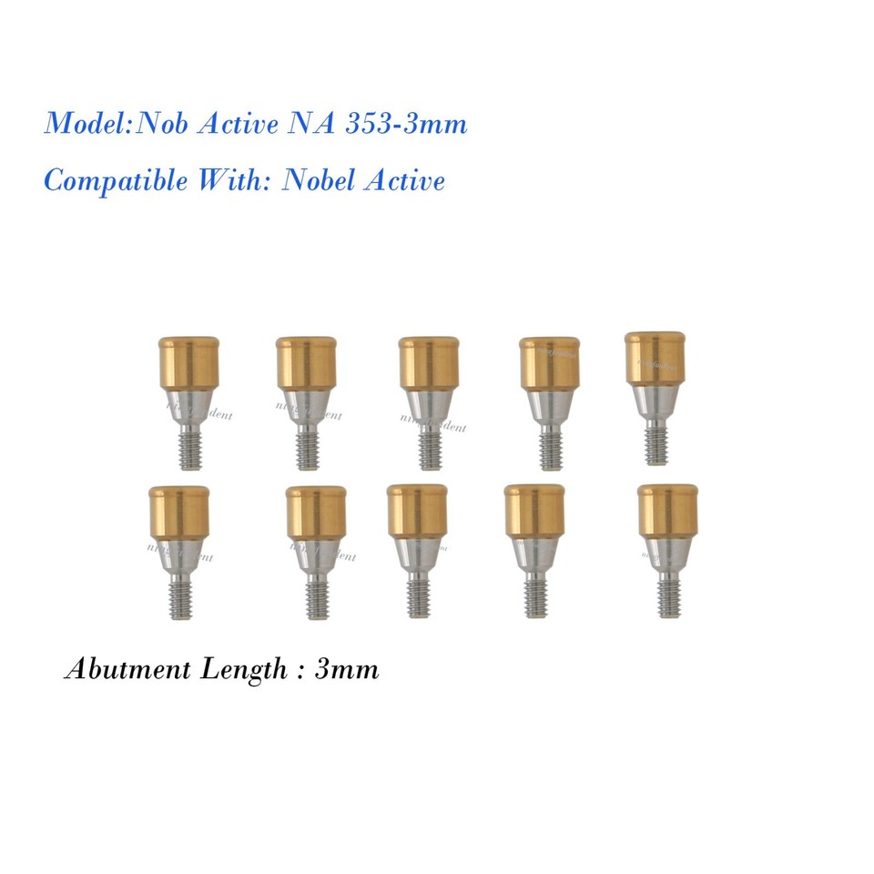 Dental Overdenture Abutment Im Plant For Nobel Active NP Male Caps | eBay