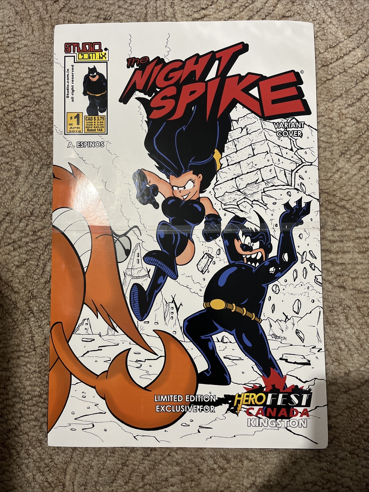 The Night Spike Studio Comix Herofest Canada Promotional Poster | eBay