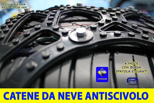 Fasce ruote antiscivolo catene da neve per auto suv ruota 165-285 ...