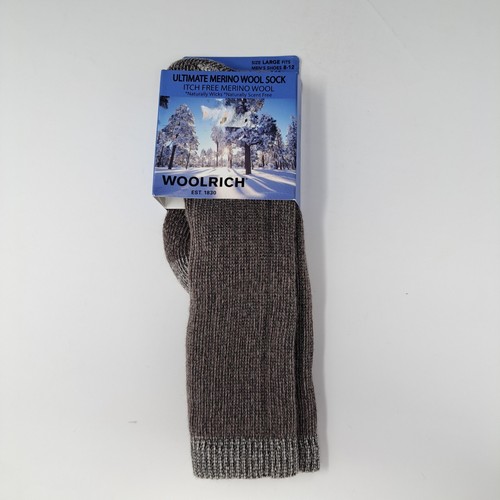 Woolrich Ultimage Merino Wool Socks Size L Mens 8-12 Ladies 7-12 ...