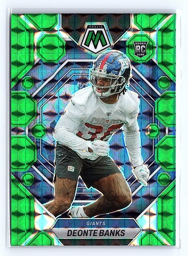 2023 Panini Mosaic Deonte Banks Green Mosaic #309 Rookie (RC) - New ...