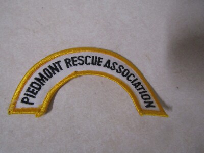 PATCH LAW ENFORCEMENT OLD VINTAGE PIEDMONT RESCUE ASSOCIATION TAB 4 1/2 ...