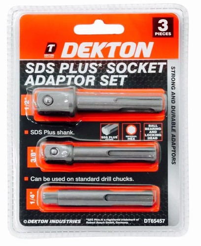 3 PICES SDS PLUS SOCKET ADAPTOR SET With Drill Chucks HAND TOOLS | eBay UK