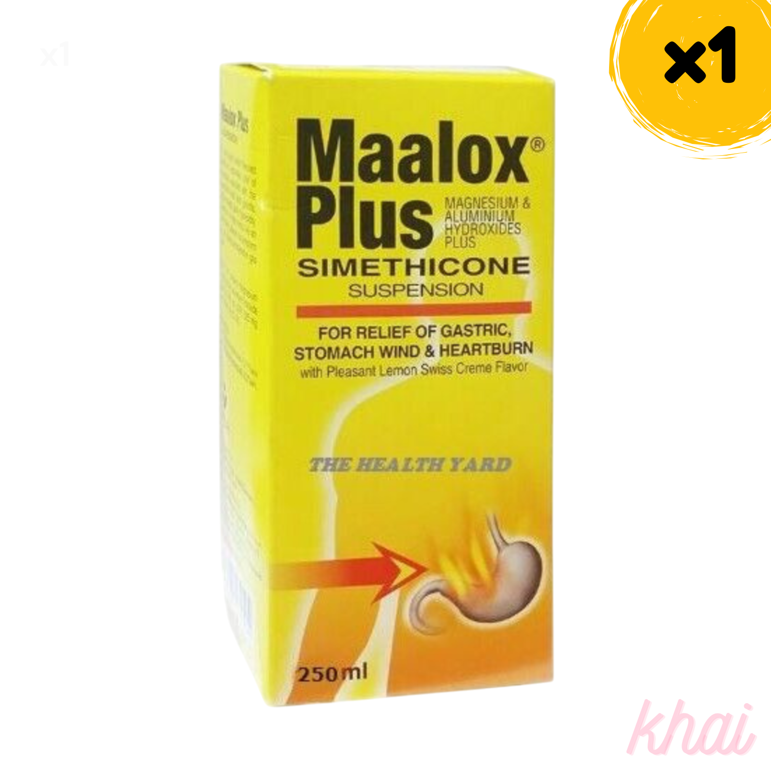 Maalox Plus Simethicone Suspension 250ml For Gastric, Heartburn ...