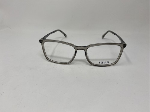 IZOD IZ 2100 GREY HORN CRYSTAL CARBON FIBER EYEGLASSES 54/17/145 G345 ...