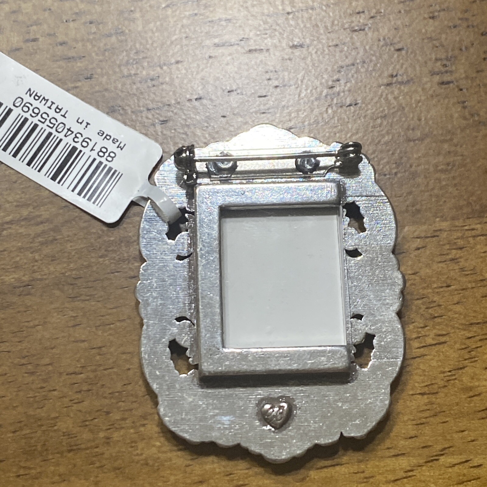 Brighton Silver Metal Lapel Pin Pinback Brooch Picture Frame NWT | eBay