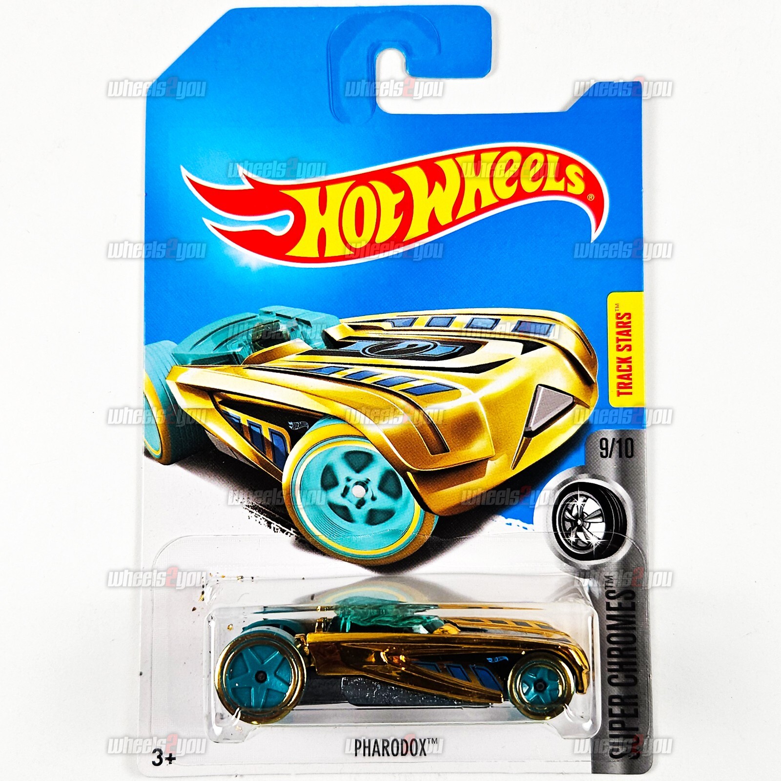 2017 Hot Wheels PHARODOX gold Treasure Hunt Super chromes 1:64 Track ...