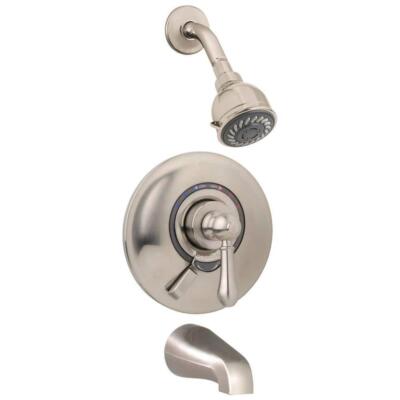 Symmons Bathtub N' Shower Faucet Combos 3.28" Wall Mount Classic Nickel ...