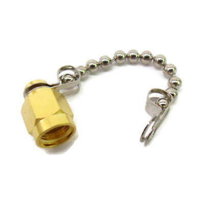 Amphenol 202112-10 SMA Male Dust Cap With Chain ~ Gold Plated | eBay