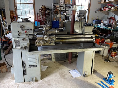 CLAUSING LATHE Model 5914 VARI SP 13 x36" 3PH on Household Elec W ...