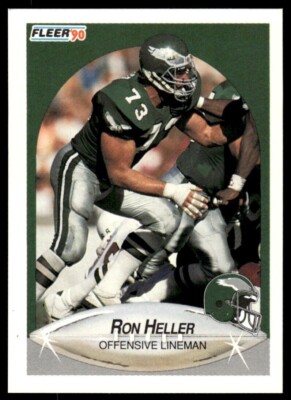 1990 FLEER NFL Football Trading Card #84 😎 RON HELLER, Philadelphia Eagles | eBay