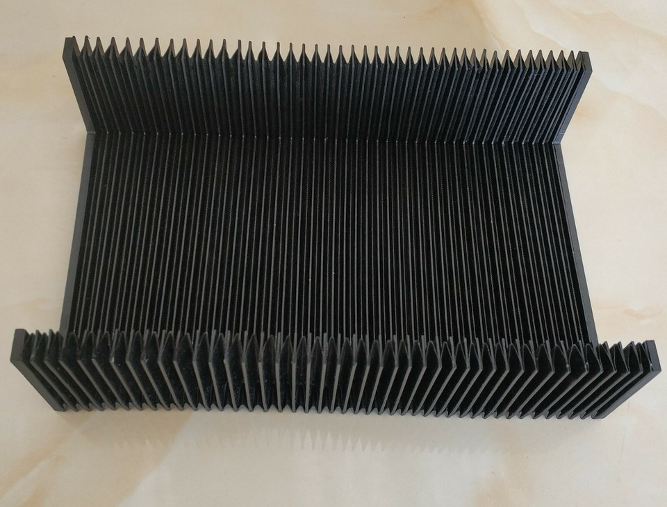 U shape lathe way cover bellows, inside 150 mm x 70mm, Lmax 550 mm | eBay