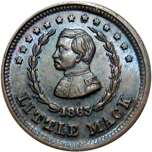 1863 Little Mack McClellan Medal Political Patriotic Civil War Token | eBay