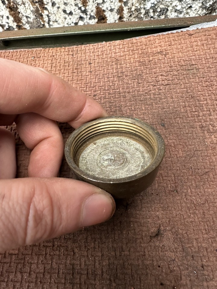 Redline Two Gallon Petrol Can Brass Cap Rare Top Oil Tin motor spirit ...