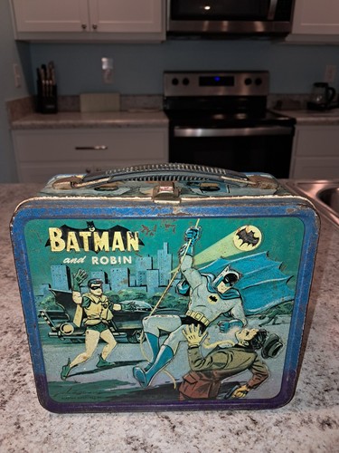1966 Batman and Robin Lunch Box - No Thermos * Vintage * Lunchbox ...