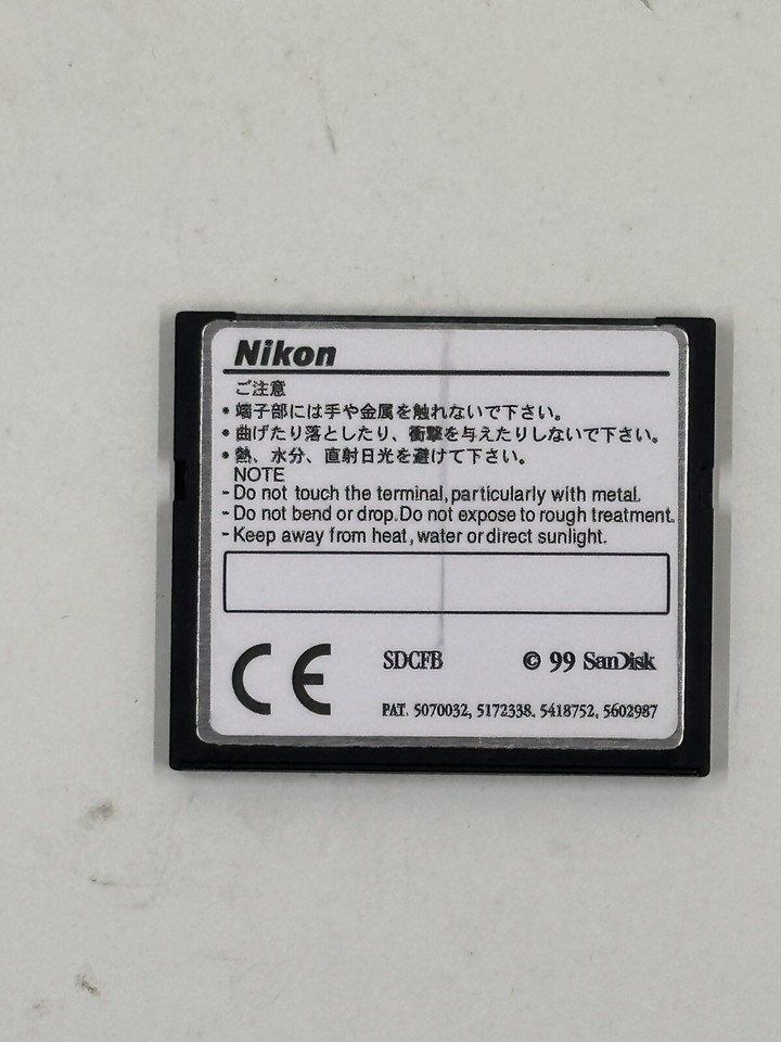 Nikon 8MB Compact Flash Memory Card SanDisk | eBay