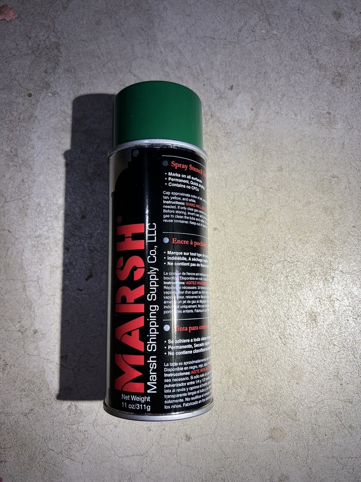 MARSH Spray Paint Mark Over: Green Spray Ink 11oz Aerosol Spray Can ...