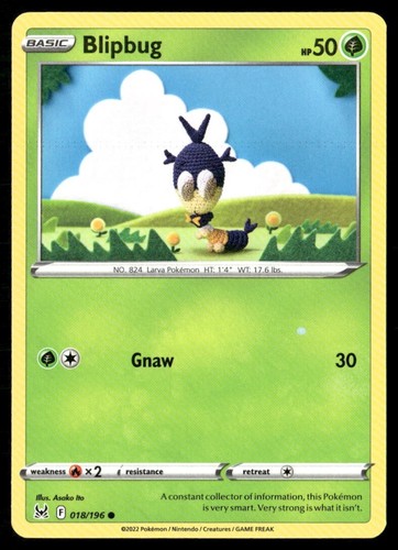 2022 Lost Origin Set Pokemon Card 018 Blipbug | eBay