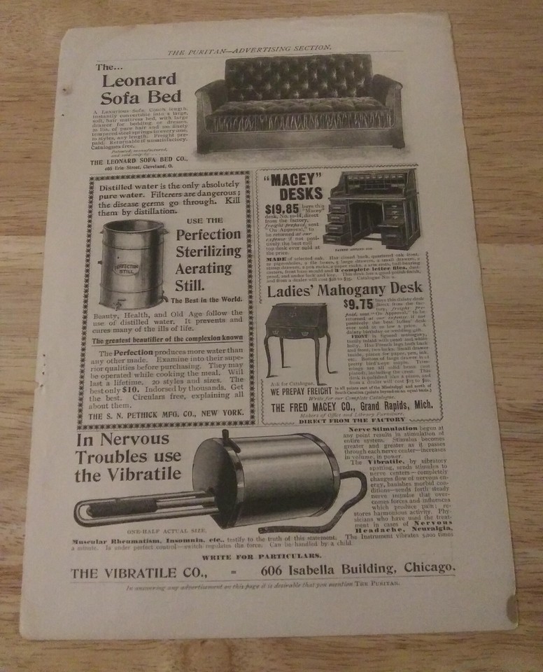 Columbia Chainless Bicycles Pope Mfg Co Print Ad from Vintage Magazine ...