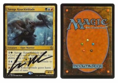 1x Savage Knuckleblade: V0820: Signed/Autographed: Chris Rahn: Black ...