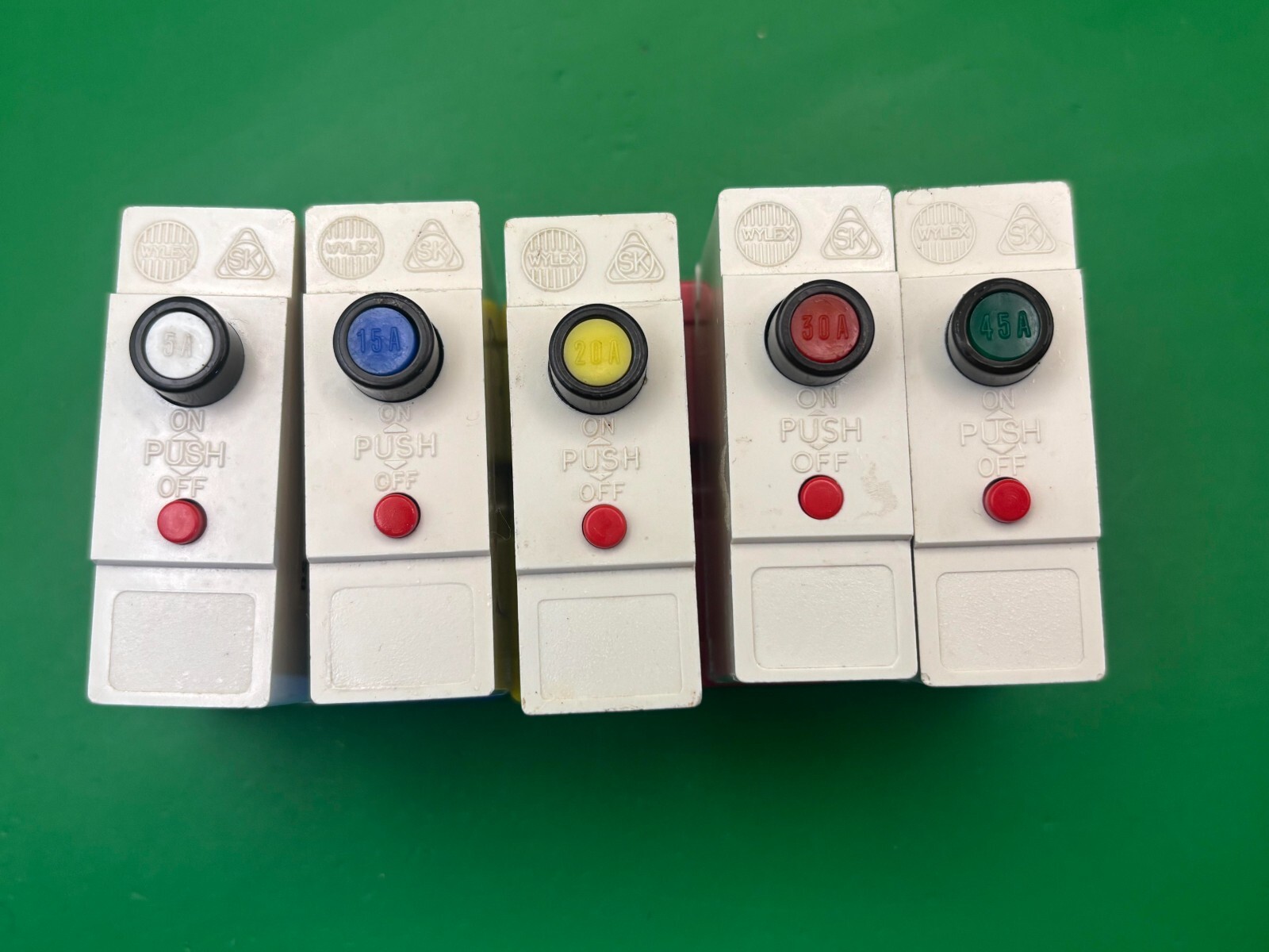 Wylex Plug In MCB Fuse Replacement 5A 15A 20A 30A 45A - No Base Shield ...
