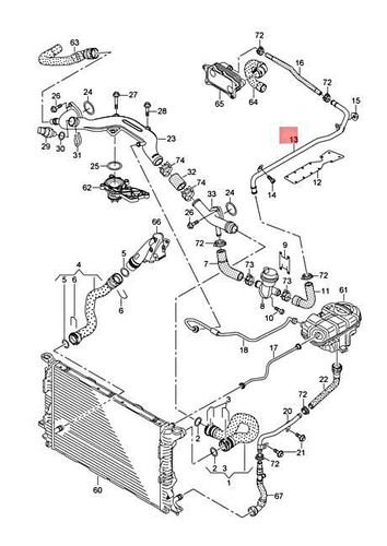 NEW AUDI VW A6 AVANT S6 QUATTRO A6L Q7 PHIDEON COOLANT PIPE 06E121044AB ...