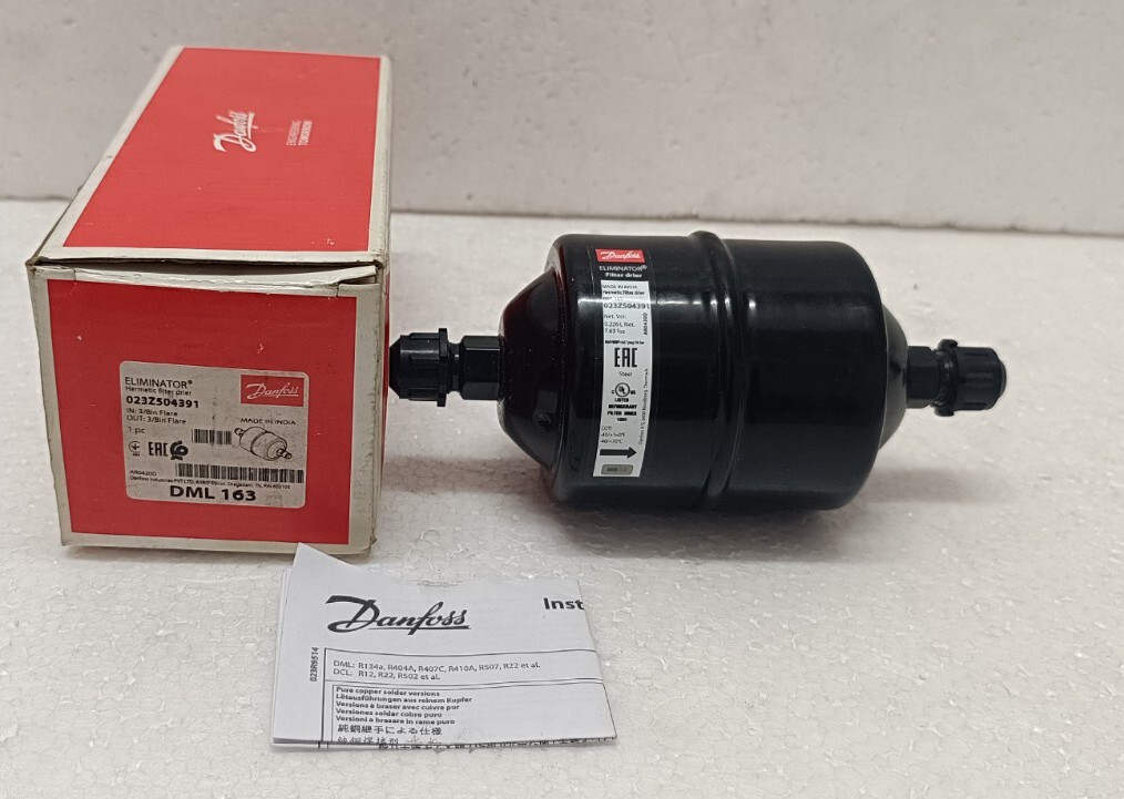 Hermetic filter drier Danfoss DML 163 023Z504391 3/8 INCH FREE DELIVERY ...