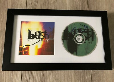 GAVIN ROSSDALE BUSH SIGNED RAZORBLADE SUITCASE FRAMED & MATTED CD w ...