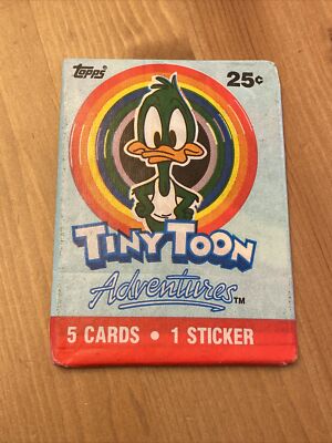 1991 Topps Tiny Toon Adventures Daffy Duck Trading Card Pack NEW ...