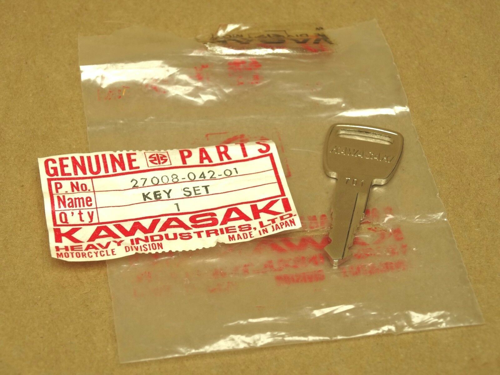 NOS OEM Kawasaki H1 H2 KH500 S2 Ignition Switch & Lock Key #701 27008 ...