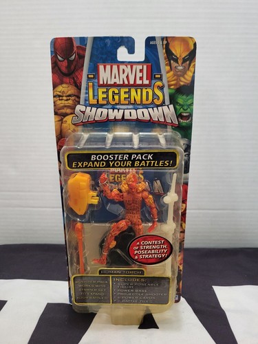 Human Torch Booster Pack MARVEL LEGENDS SHOWDOWN ToyBiz 2005 MOC NEW | eBay