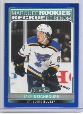 JAKE NEIGHBOURS 2021-22 UD #2 OPC MARQ. ROOKIES BLUE BORDER SSP INSERT ...