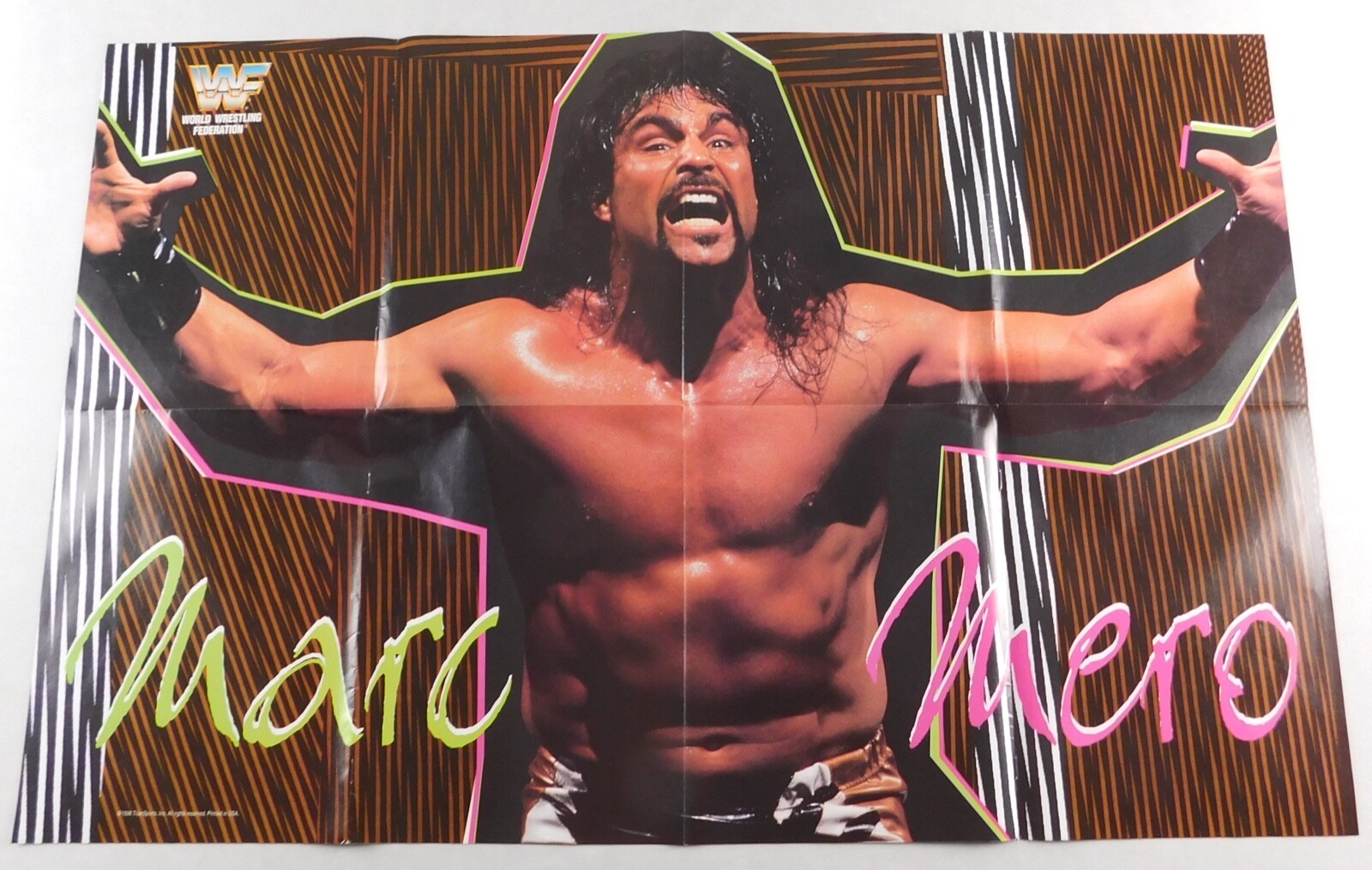 Marc Mero Ahmed Johnson WWF Wrestling Poster 22x32 WWE WCW New Wrestler ...